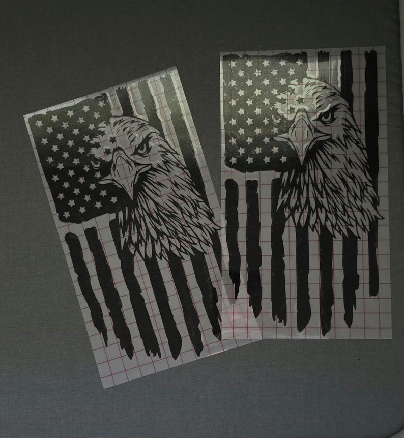 American Flag Bald Eagle Decal Sticker for Trucks, Cars, Boats, Campers ...