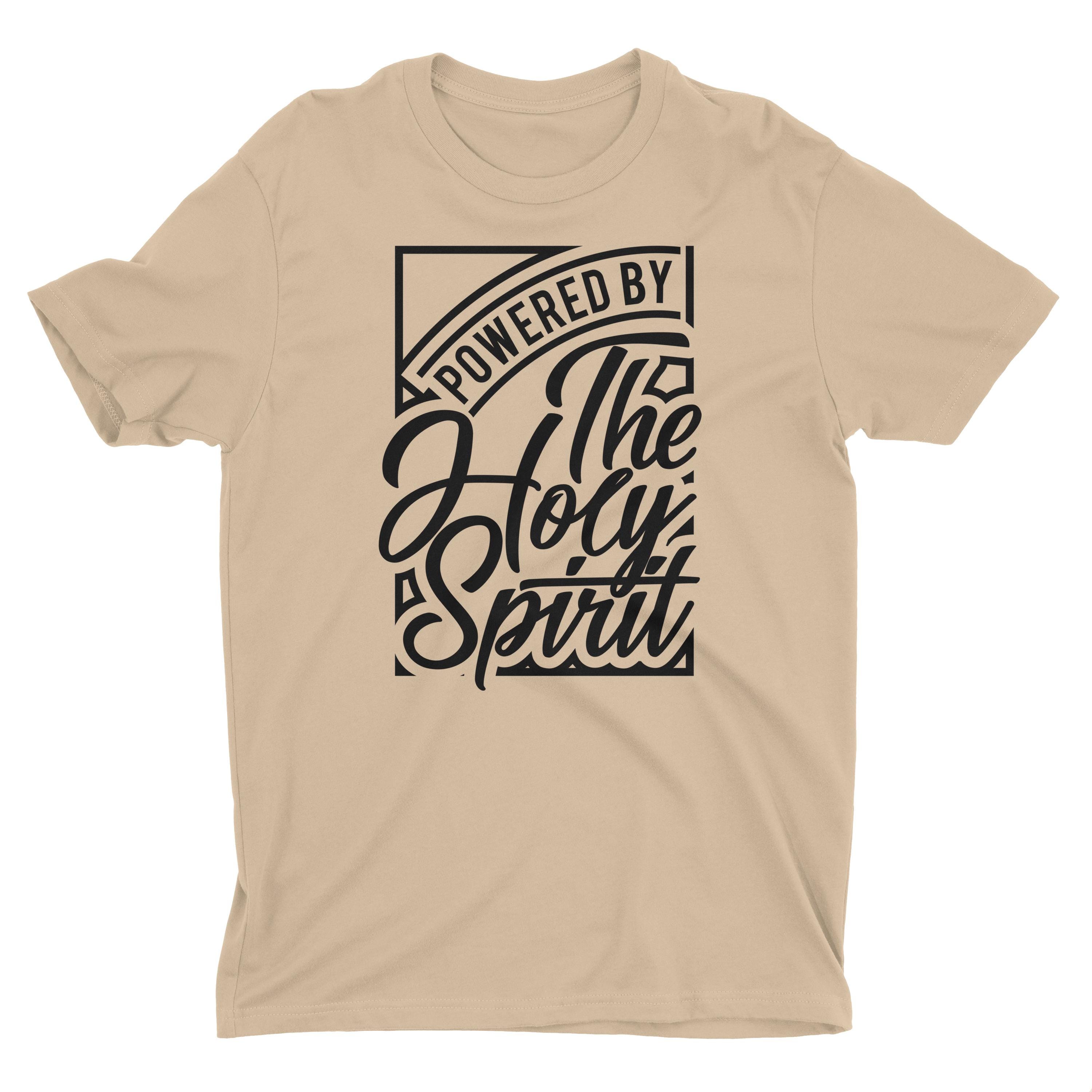 Powered by the Holy Spirit Christian T-shirt - Faith Based Bible ...