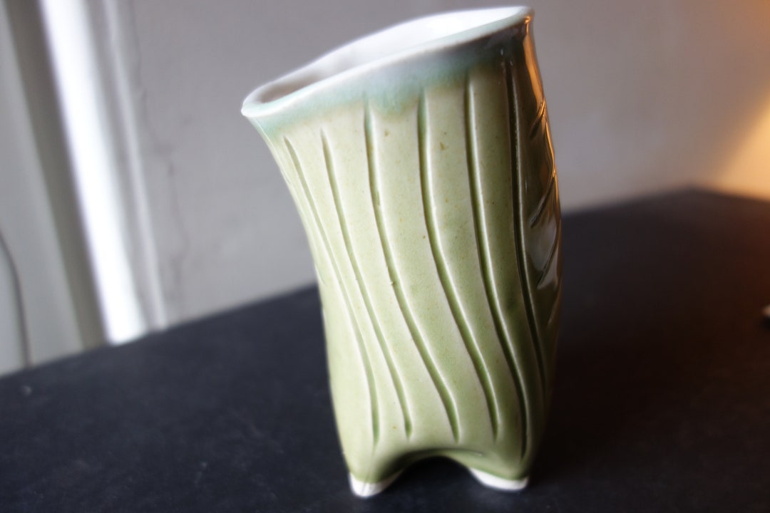 Ceramic Bud Vase Signed on Bottom. Mint Condition Unusual Shape With ...
