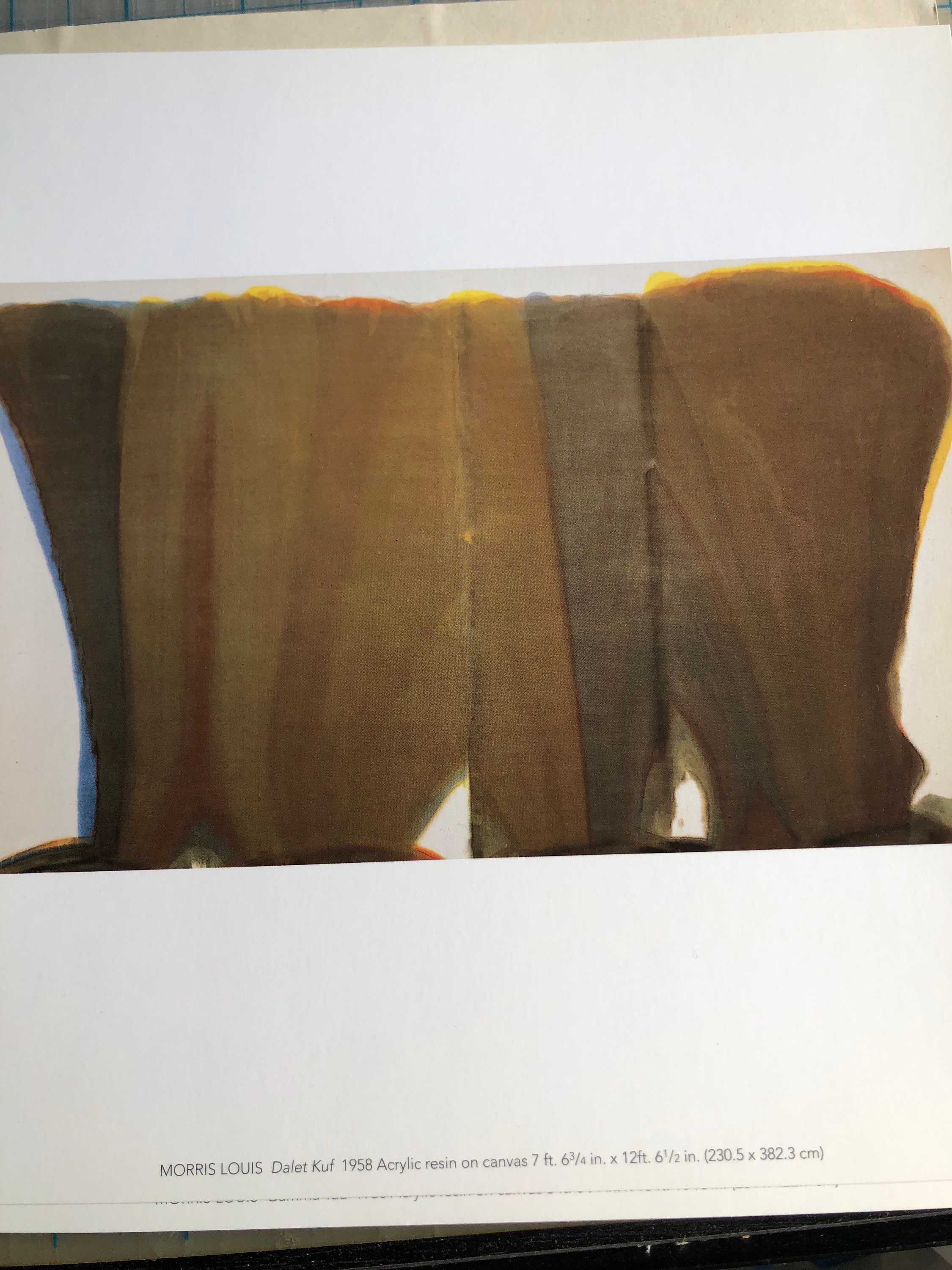 Morris Louis Dalet Kuf | Veil Paintings Published Lithograph Color ...