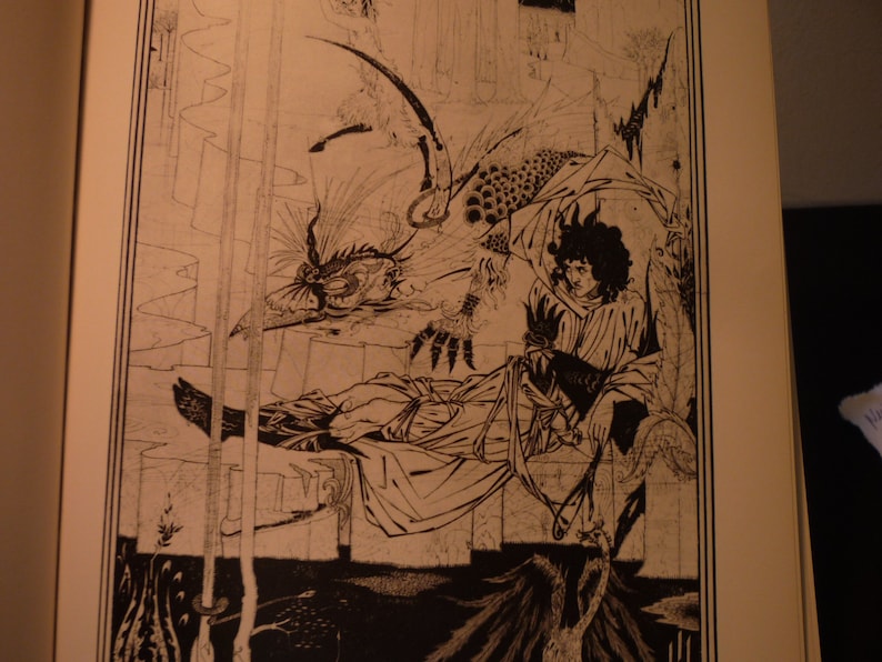 Aubrey Beardsley King Arthur the Questing Beast Merlin - Etsy