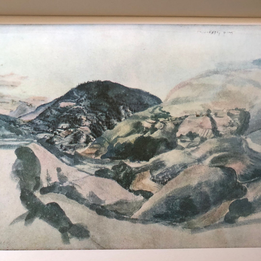 Albrecht Durer Arco Italy Landscape | Published Lithograph Print ...