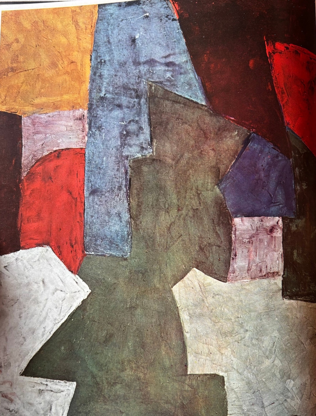 Poliakoff, Painting 1957 | Original Published Lithograph 1961 Abstract ...