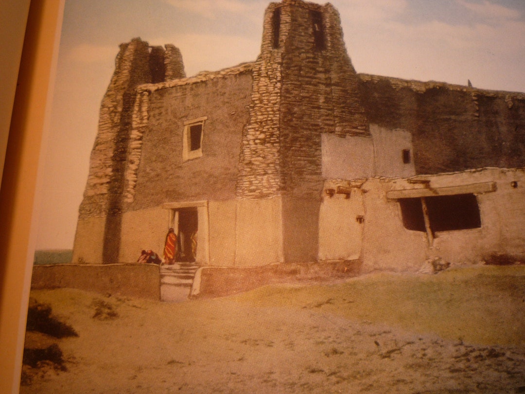 Acoma Pueblo the Old Church New Mexico Santa Fe Trail - 1914 Fred ...