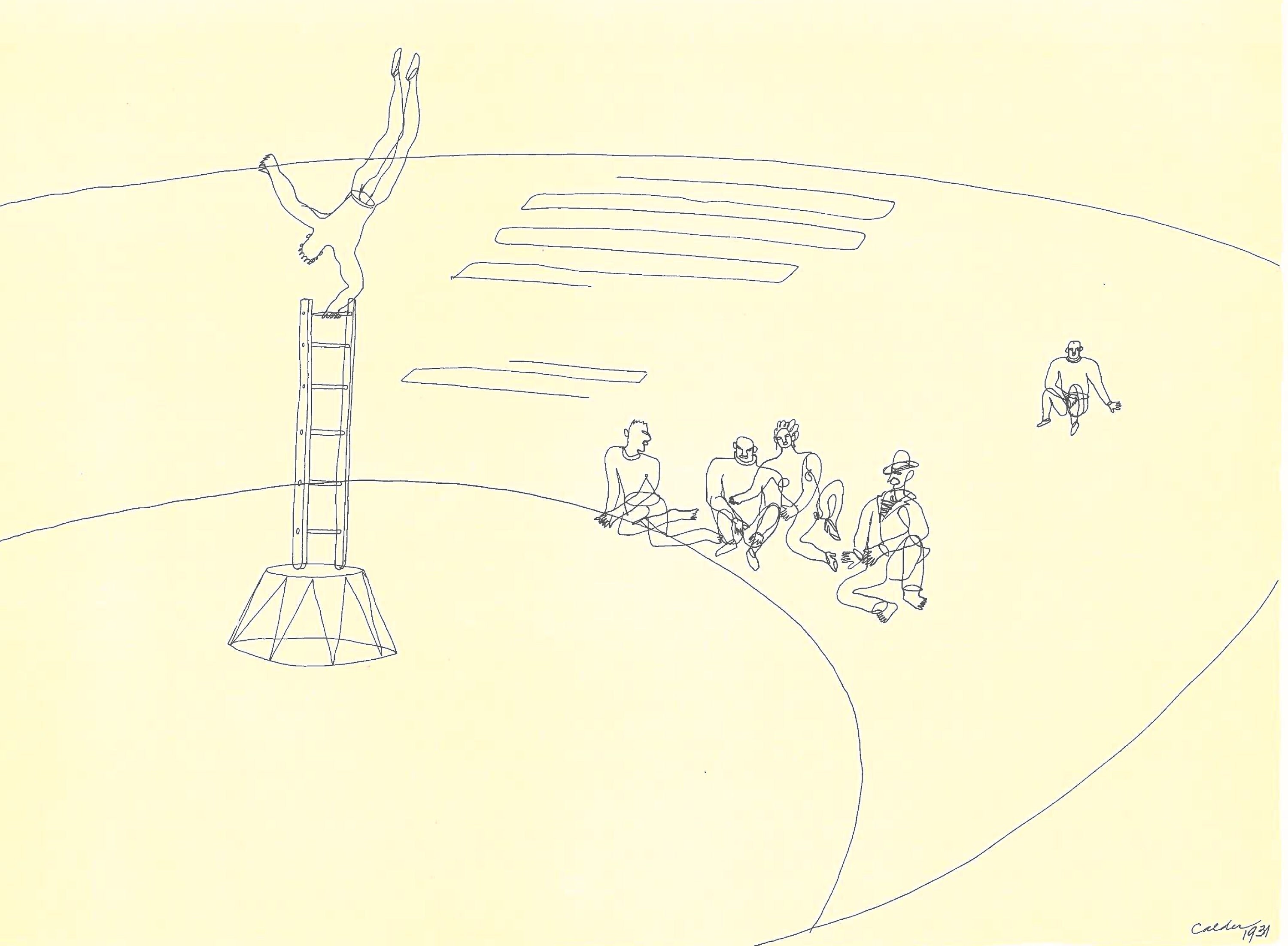 Alexander Calder Handstand on Ladder Circus Performer the Circus GICLEE ...