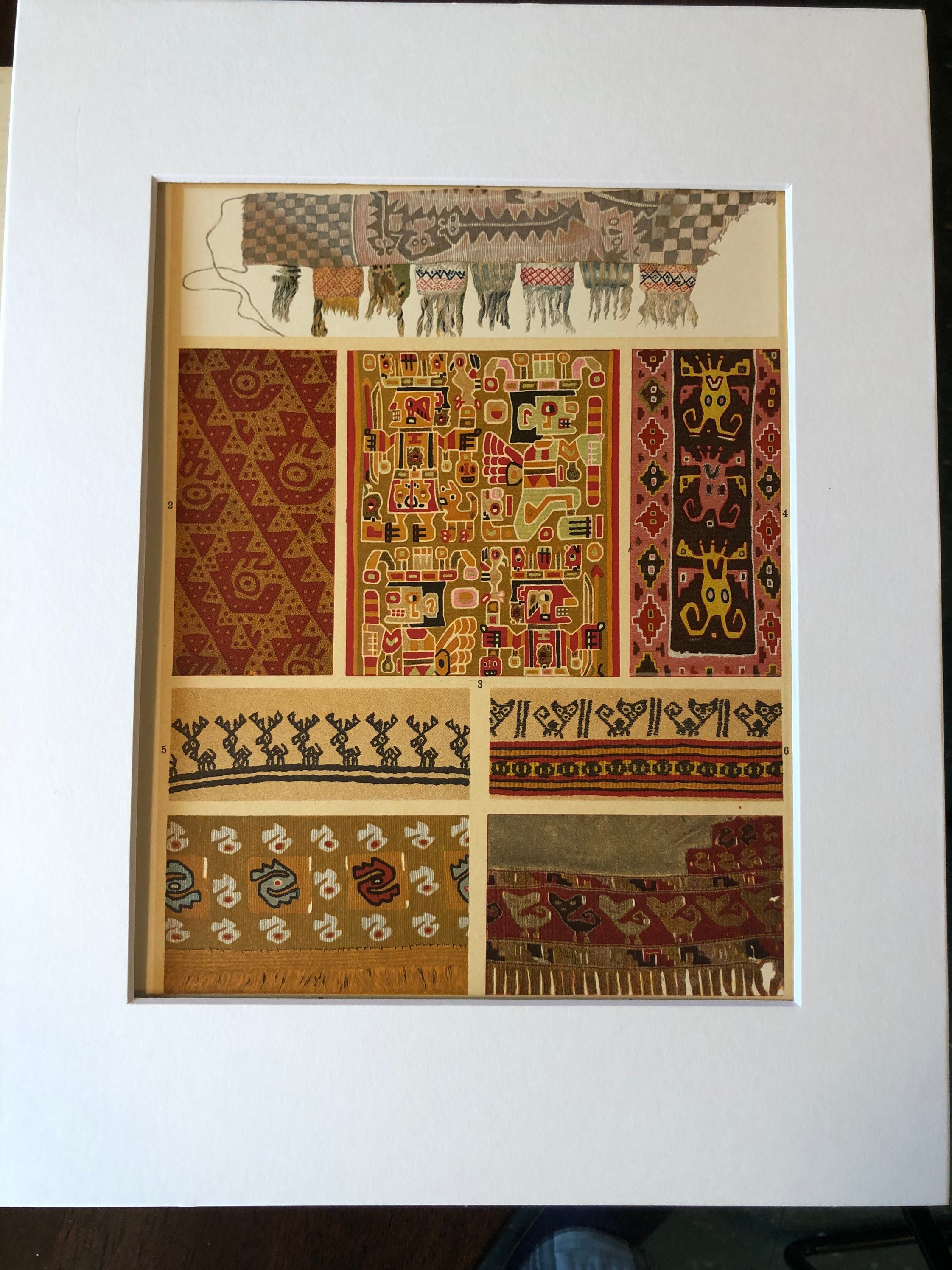 Peruvian Style Pattern 1900 Original Pattern for Wall Paper Interior ...