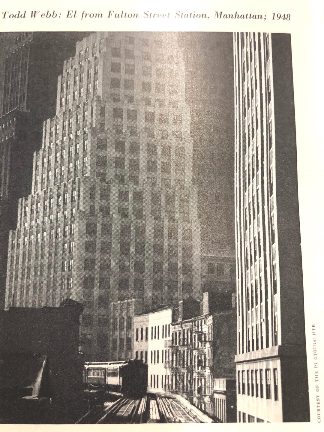 Todd Webb Manhattan El Fulton Street 1948 | Vintage Lithograph 1958 ...