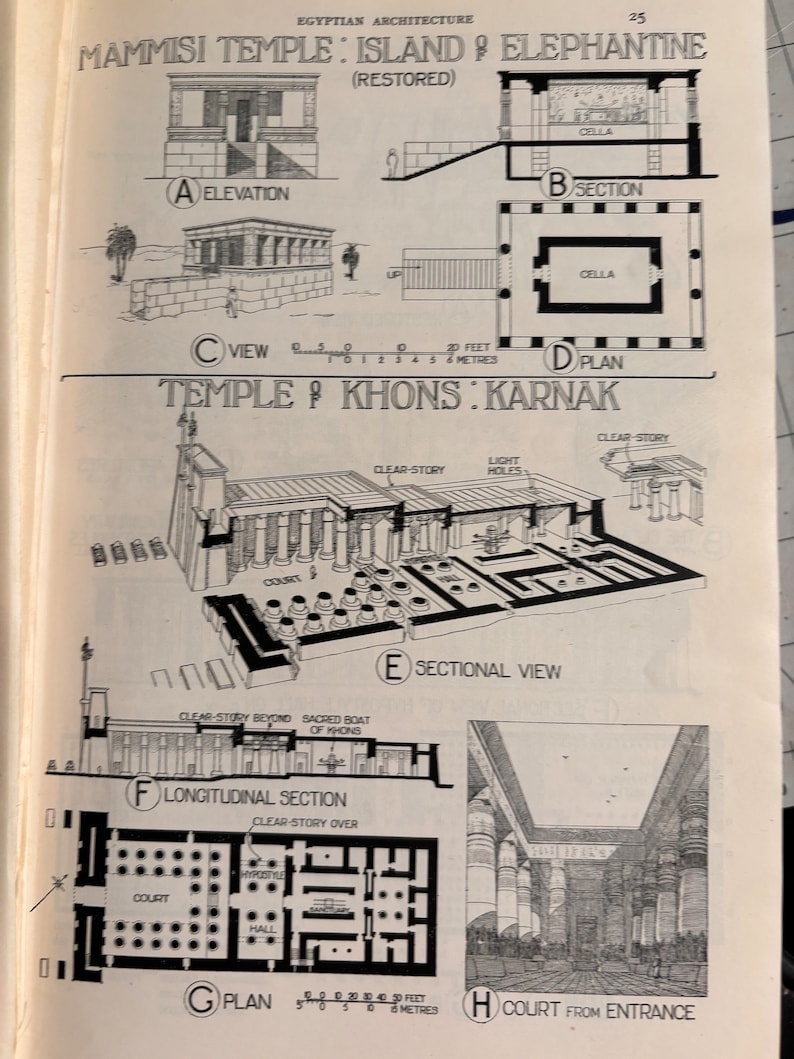 Mammisi Temple of Elephantine Egypt Published Lithograph World ...