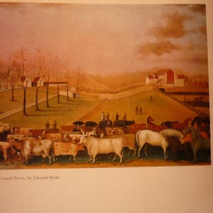 Cornell Farm by Edward Hicks - Folk Art Print - Gift for Art Lover ...