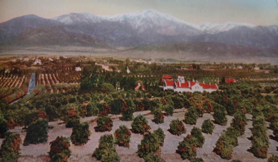 Redlands California View of Smiley Heights the Santa Fe Trail - 1914 ...