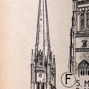 English Medieval Church Towers and Spires 1920 Original Published ...