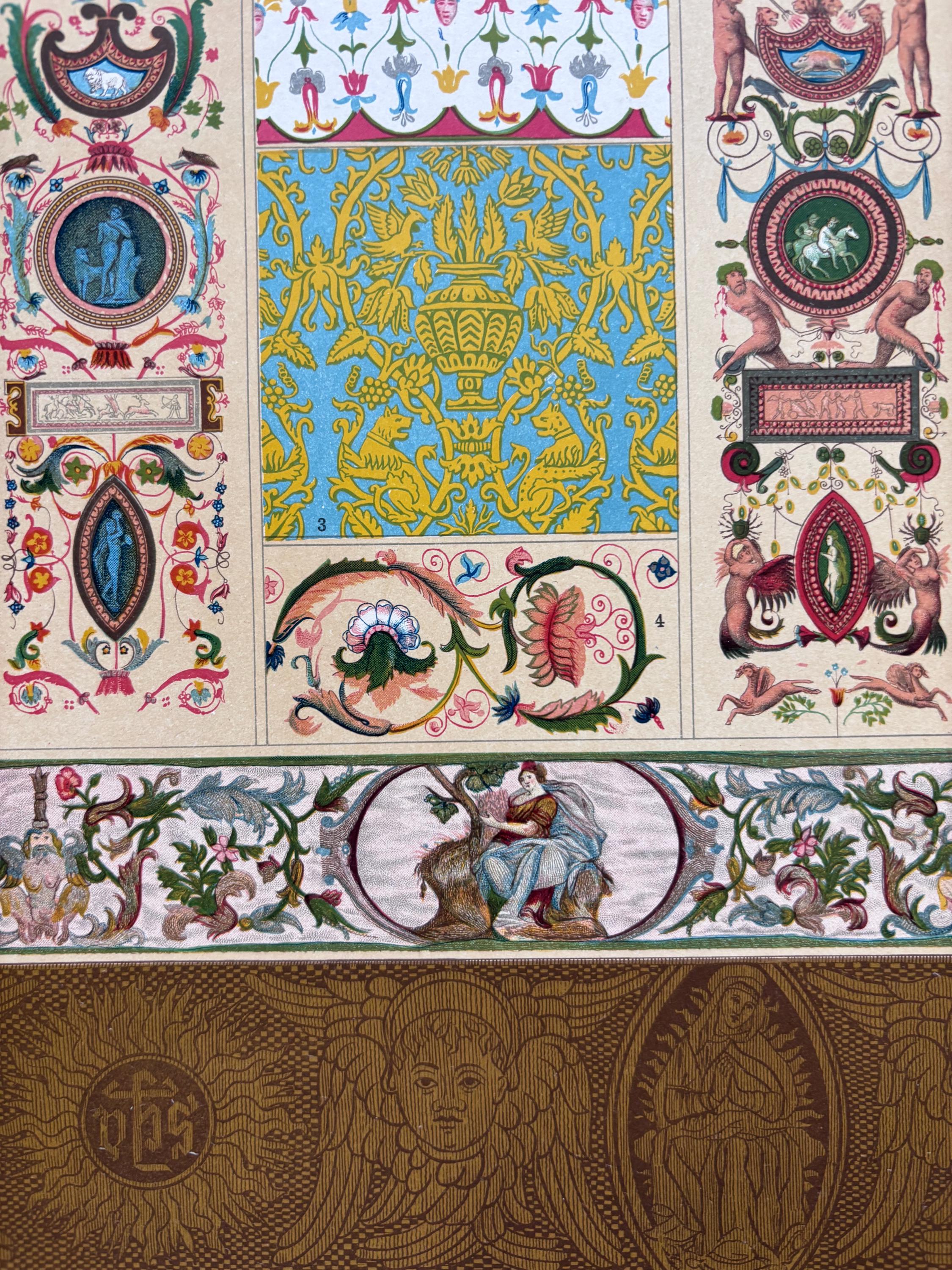 Italian Renaissance Design Motif 1900 Original Antique | Decorative ...