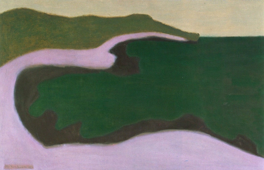 Milton Avery Green Seascape Fine Art Print Landscape Modern Beach Scene ...