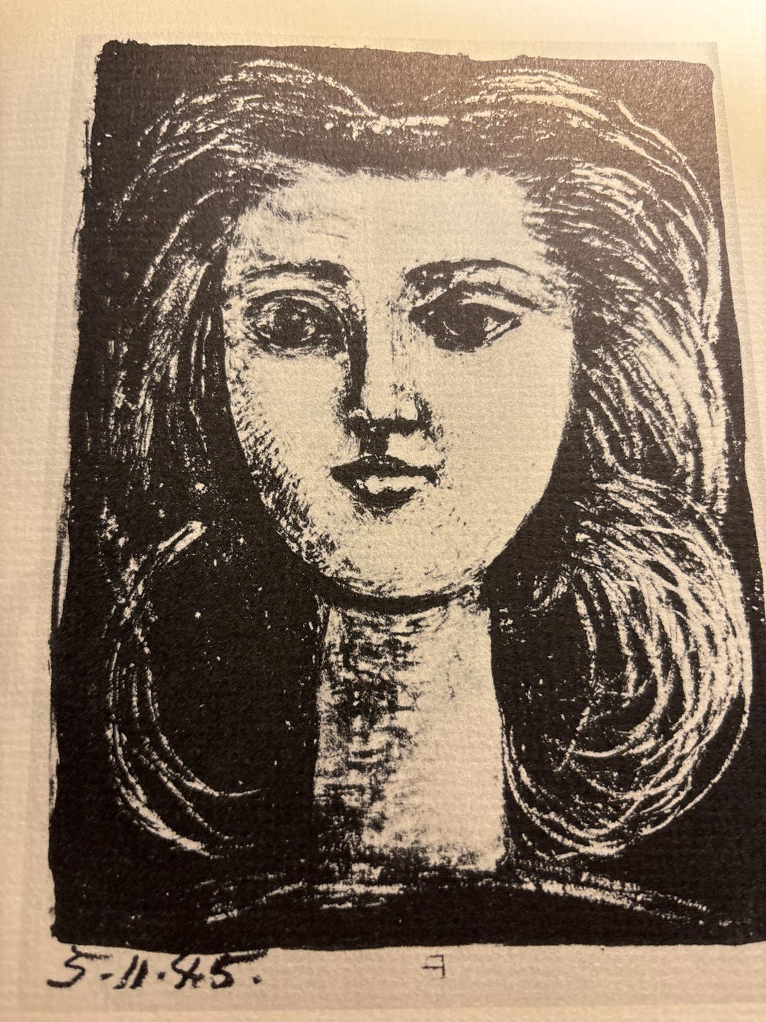 Picasso, Girls Head | From Lithograph | Original Published Lithograph ...