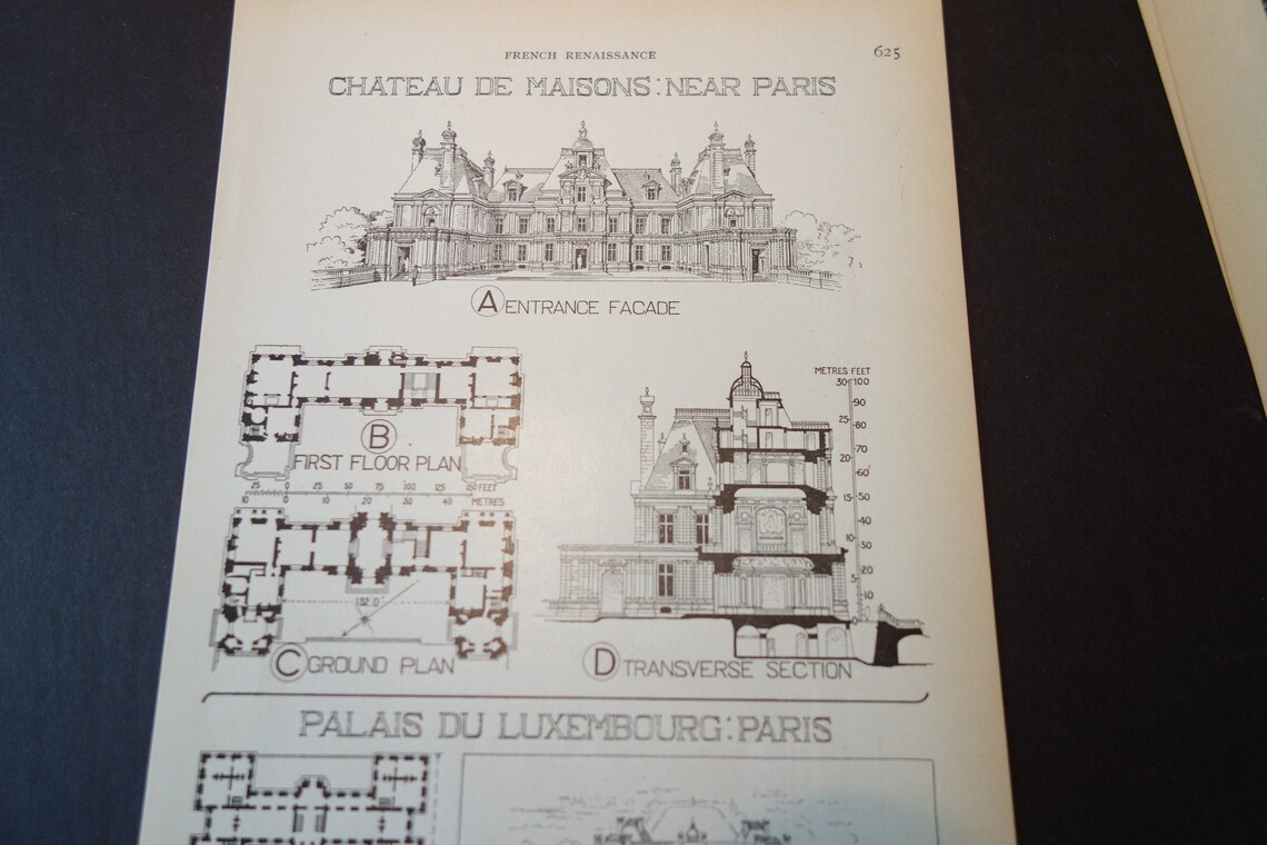 Château De Maisons French Architecture Details Original 1924 Published ...