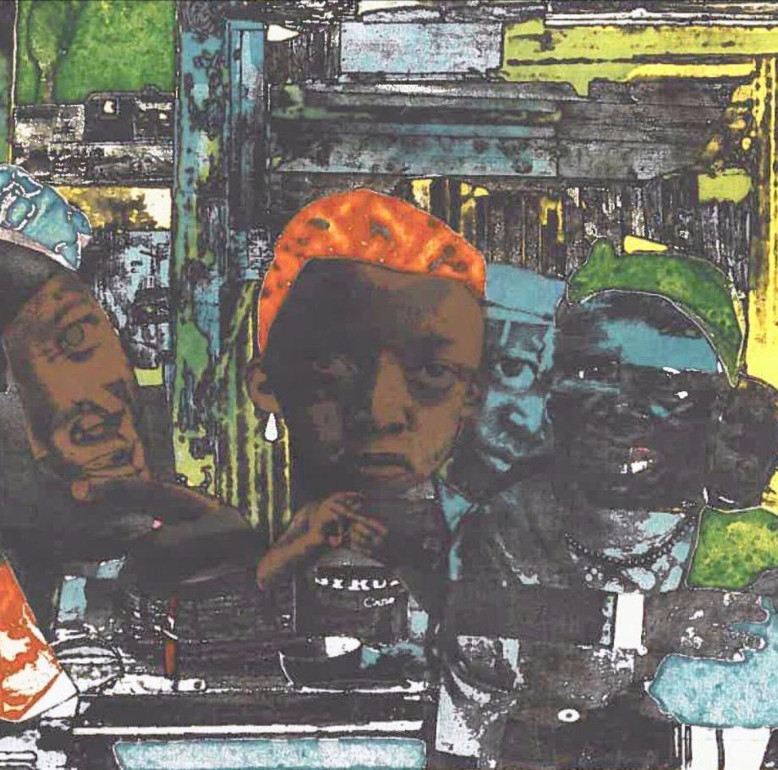 Romare Bearden the Train Fine Art Print Abstract Expressionism Framable ...