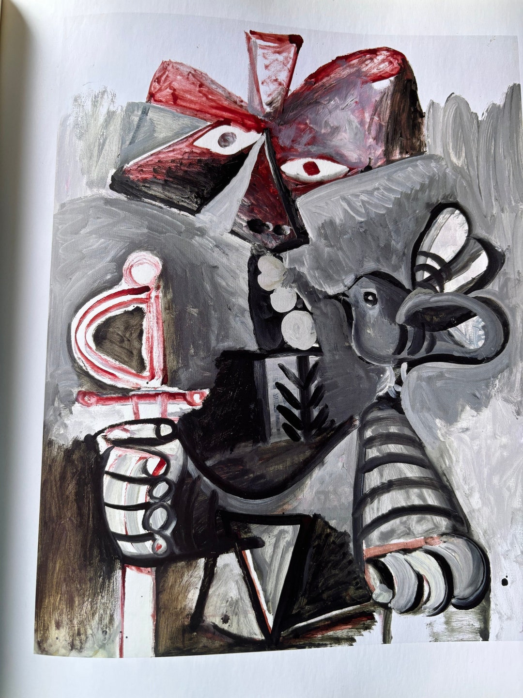 Picasso Musketeer With Bird | Modern Art Lover Abstract Portrait ...