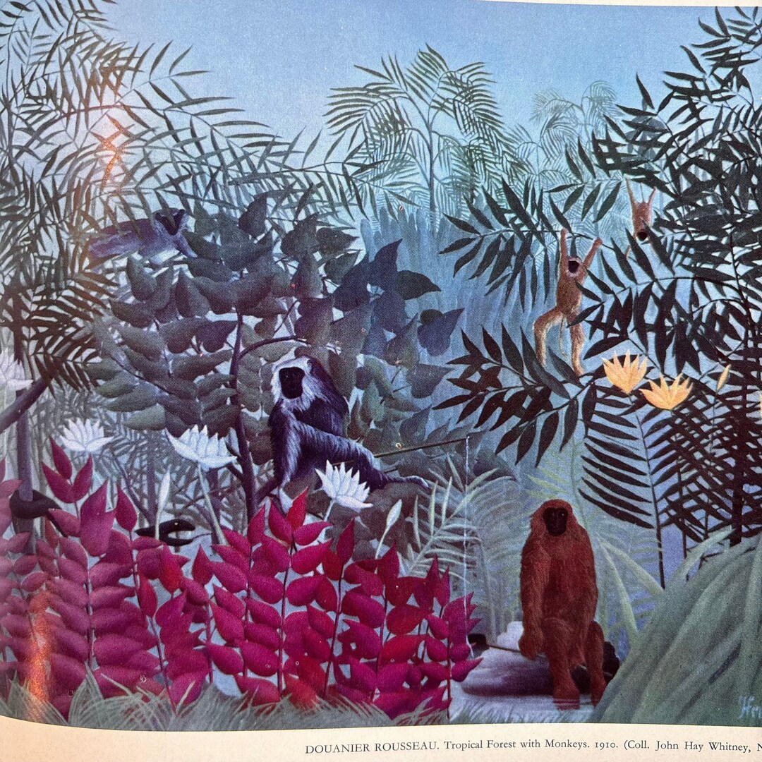 Henri Rousseau, Tropical Forest With Monkeys 1910 | Original Published ...