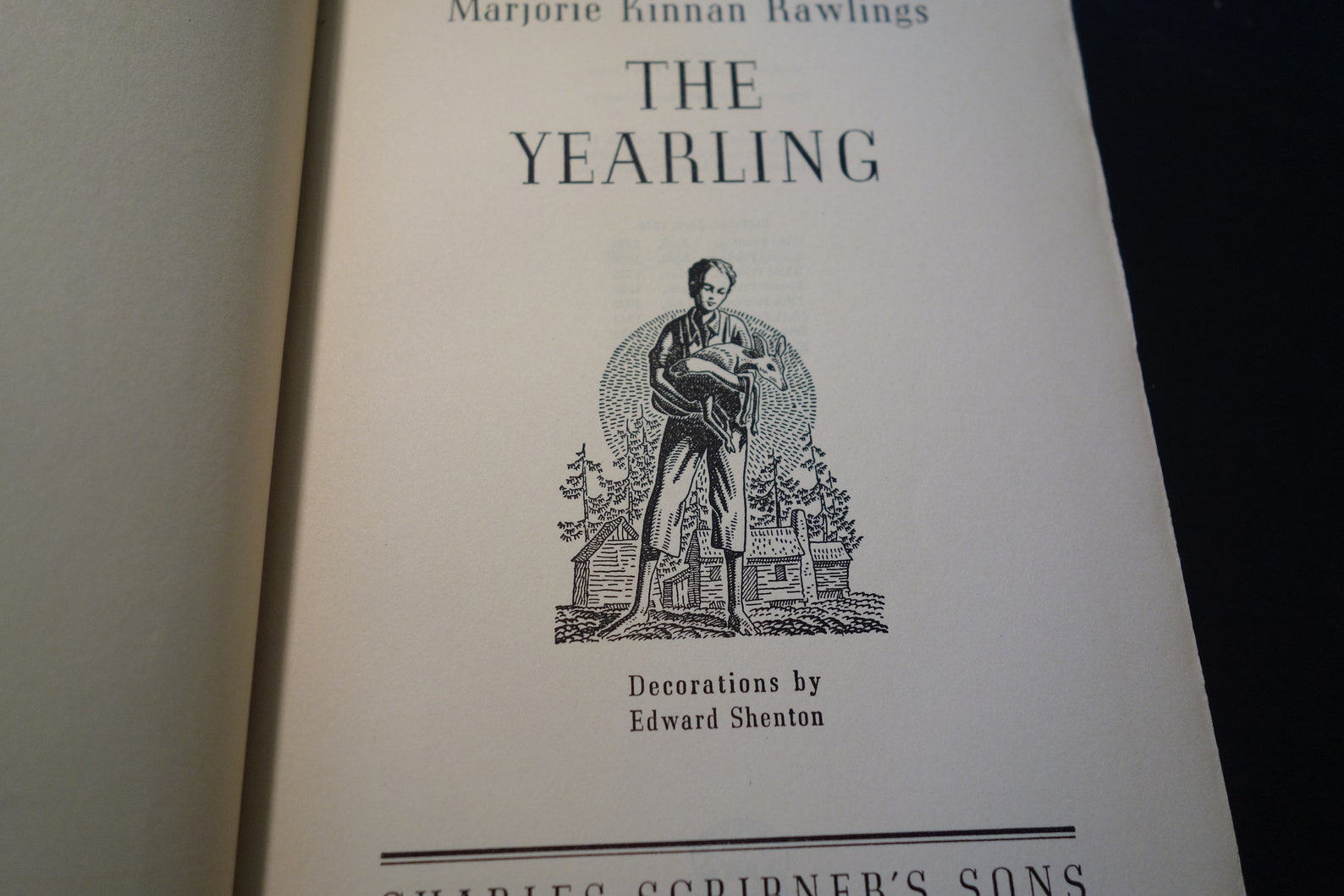 Marjorie Kinnan Rawlings the Yearling 1938 First Edition Illustrated by ...