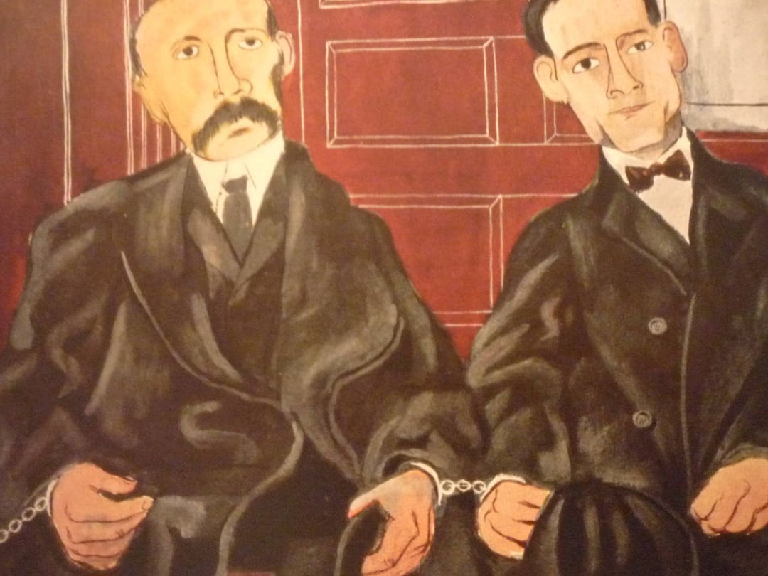 Ben Shahn, Sacco and Vanzetti Art Print, From 1930s Trial American ...