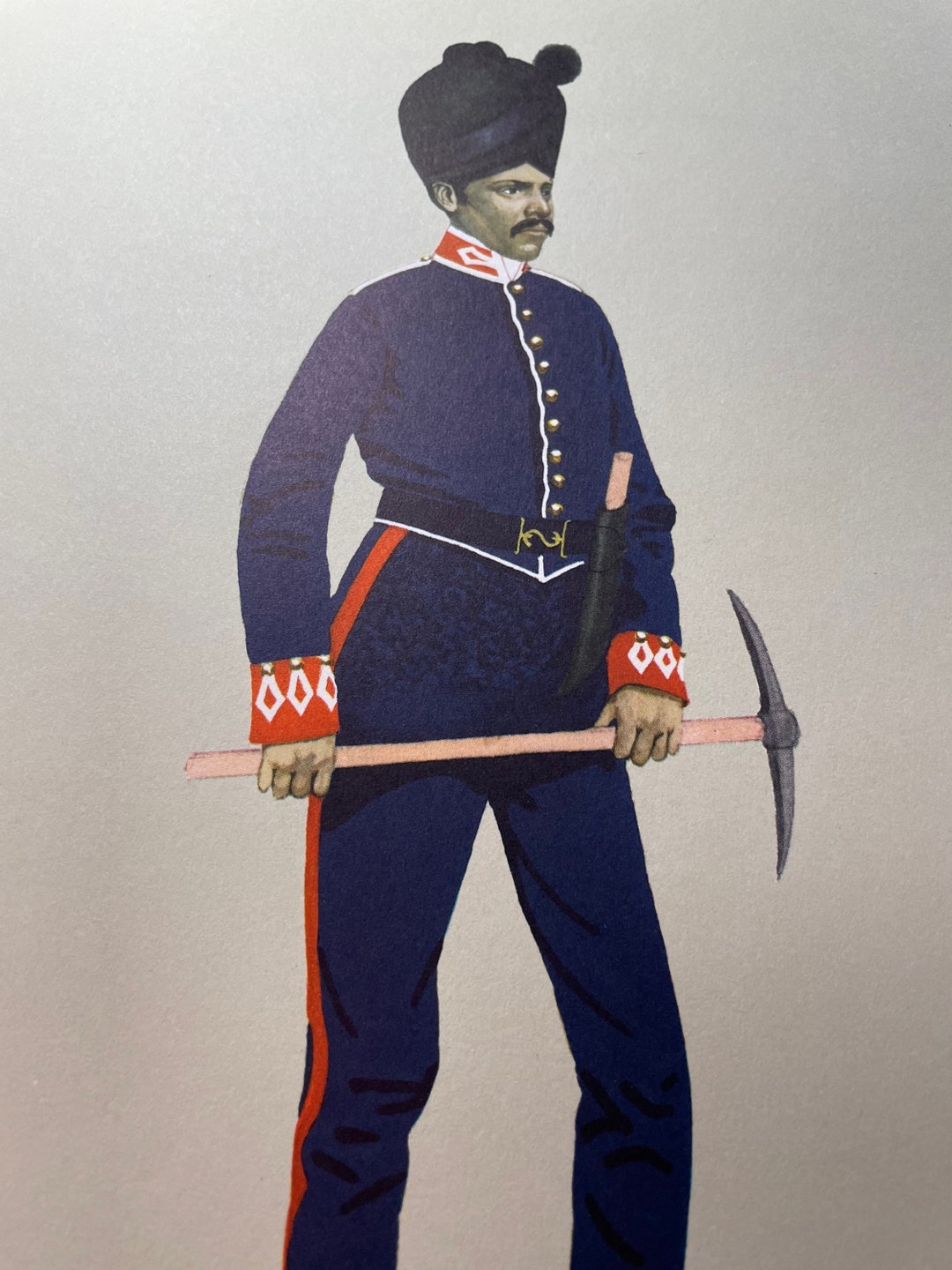 Gun Lascar Indian Forces Royal Artillery 1846 British Uniforms. by P H ...
