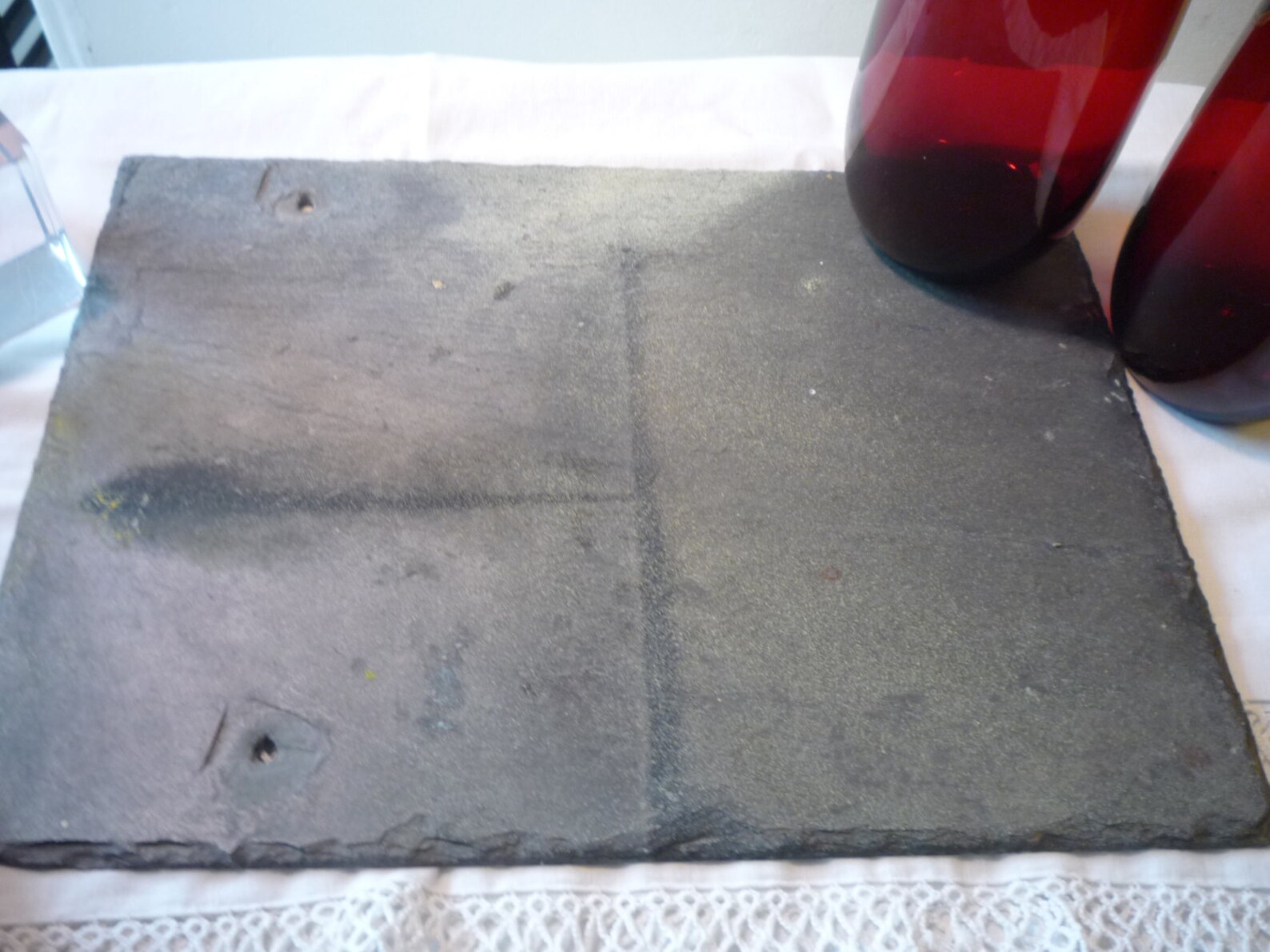 Slate Cheese Tray Serving Platter Trivet Repurposed - Etsy