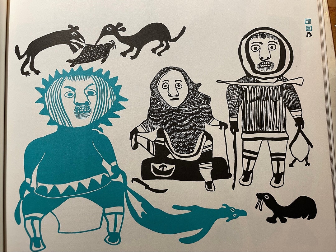 Kiakshuk Strange Scene | Stone Cut | Inuit Mthology | Tunik Giant and ...