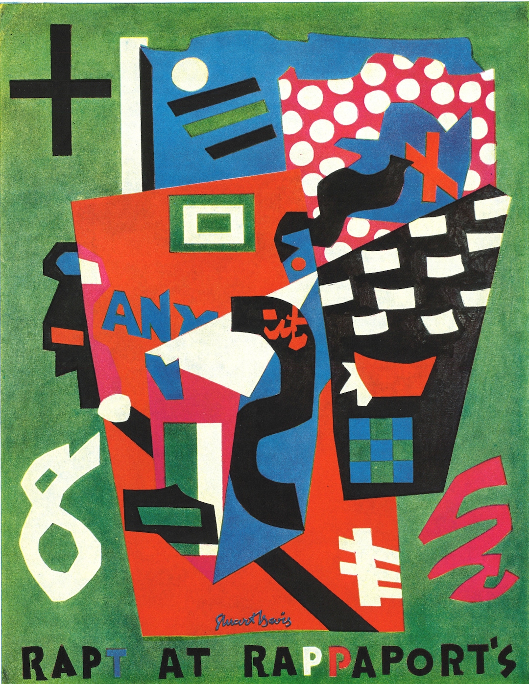 Stuart Davis Rapt at Rappaport's - Fine Art Print - Gift for Art Lovers ...