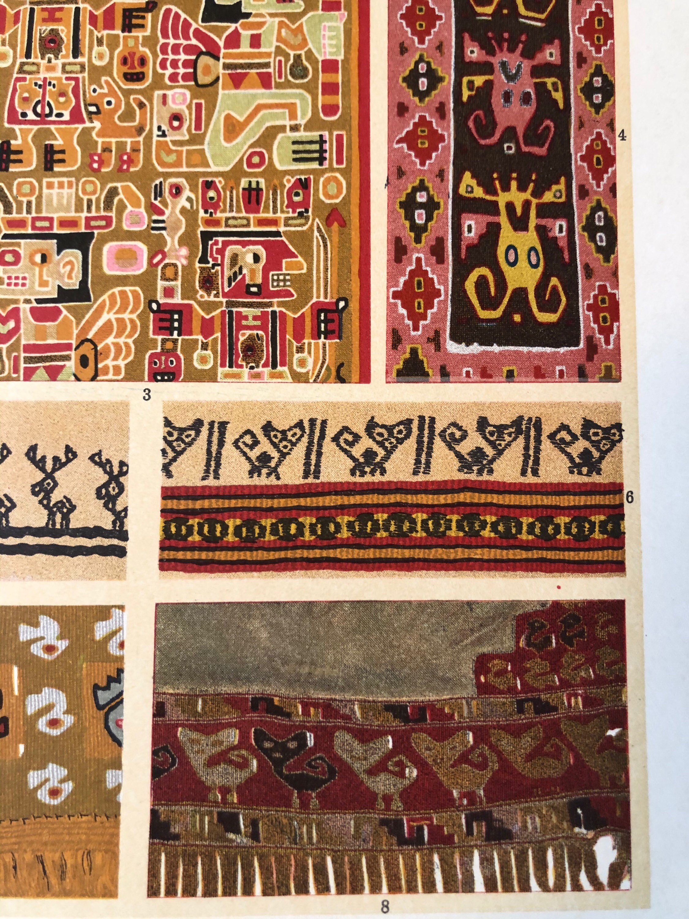 Peruvian Style Pattern 1900 Original Pattern for Wall Paper Interior ...