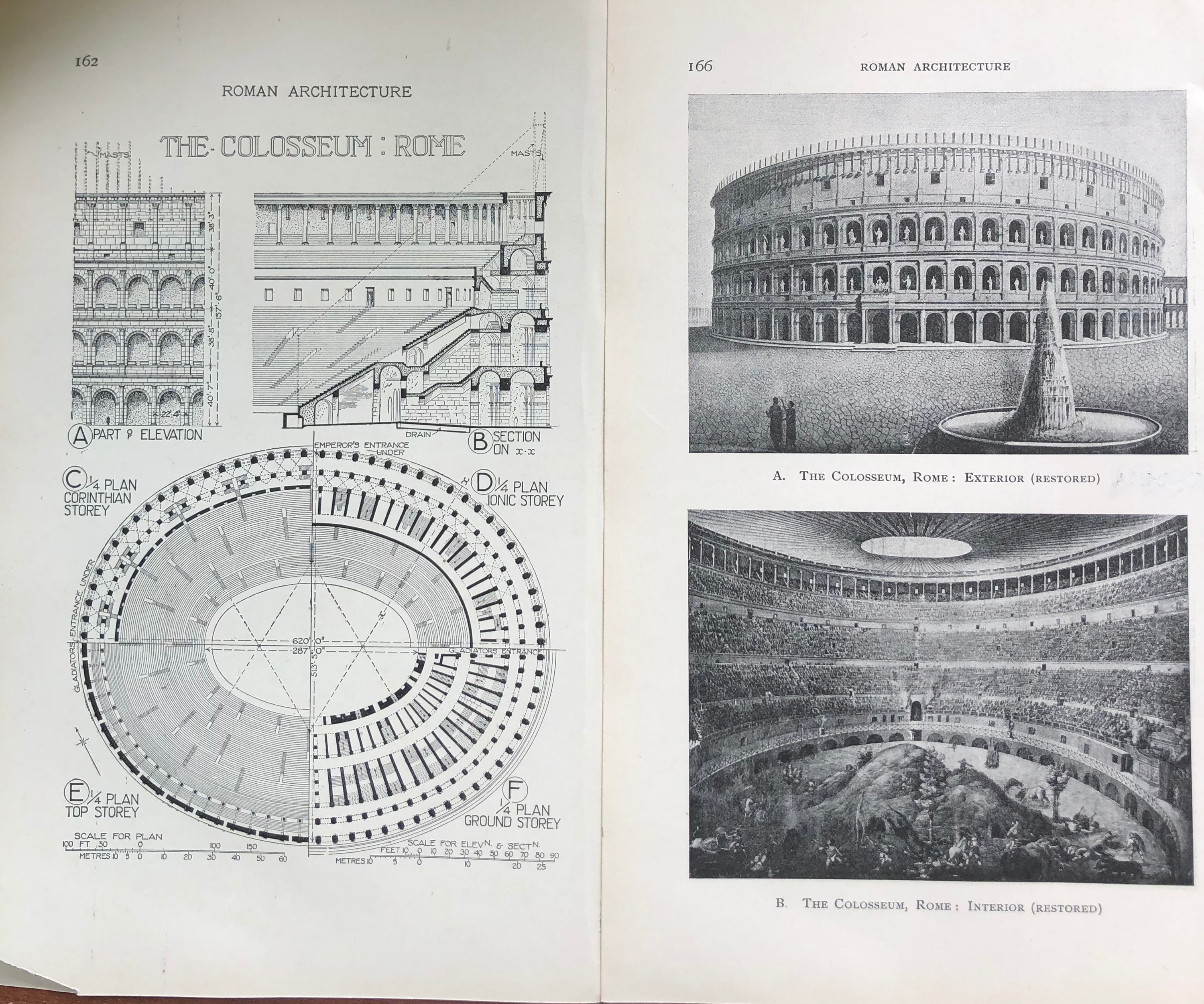 Colosseum Drawing Plan