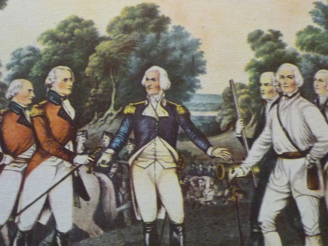 Surrender of General Burgoyne - Currier and Ives - Fine Art Print ...