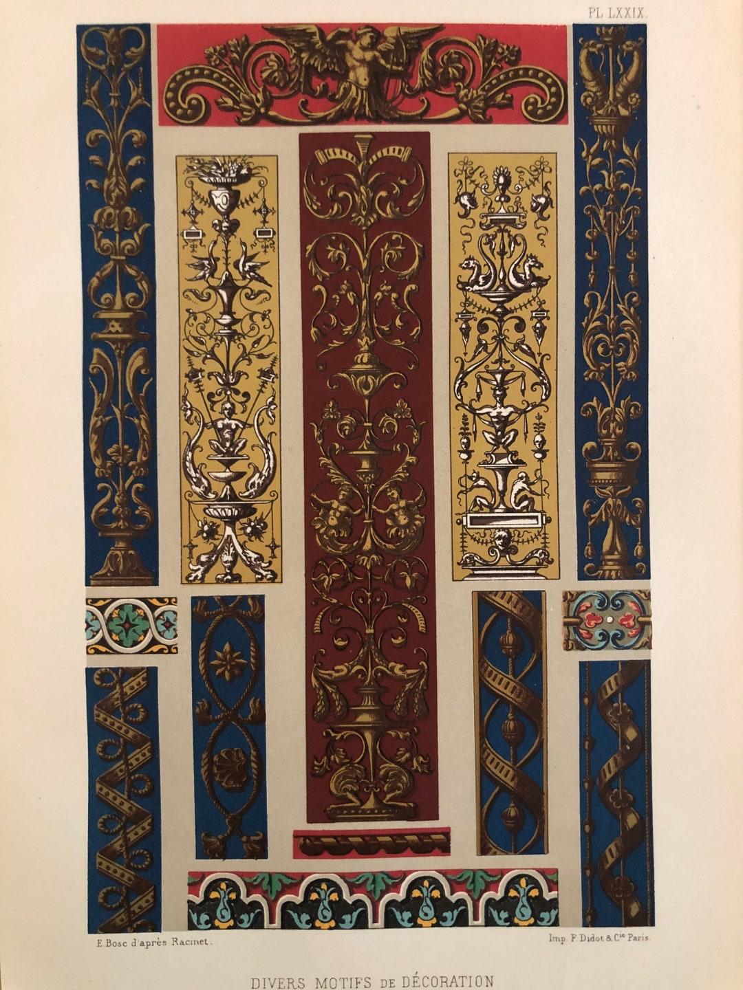 1880 Renaissance Motifs and Decoration French Architecture Details ...