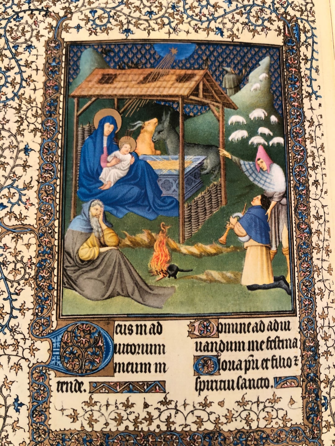 The Nativity | Illuminated Manuscript | Original Published Lithograph ...