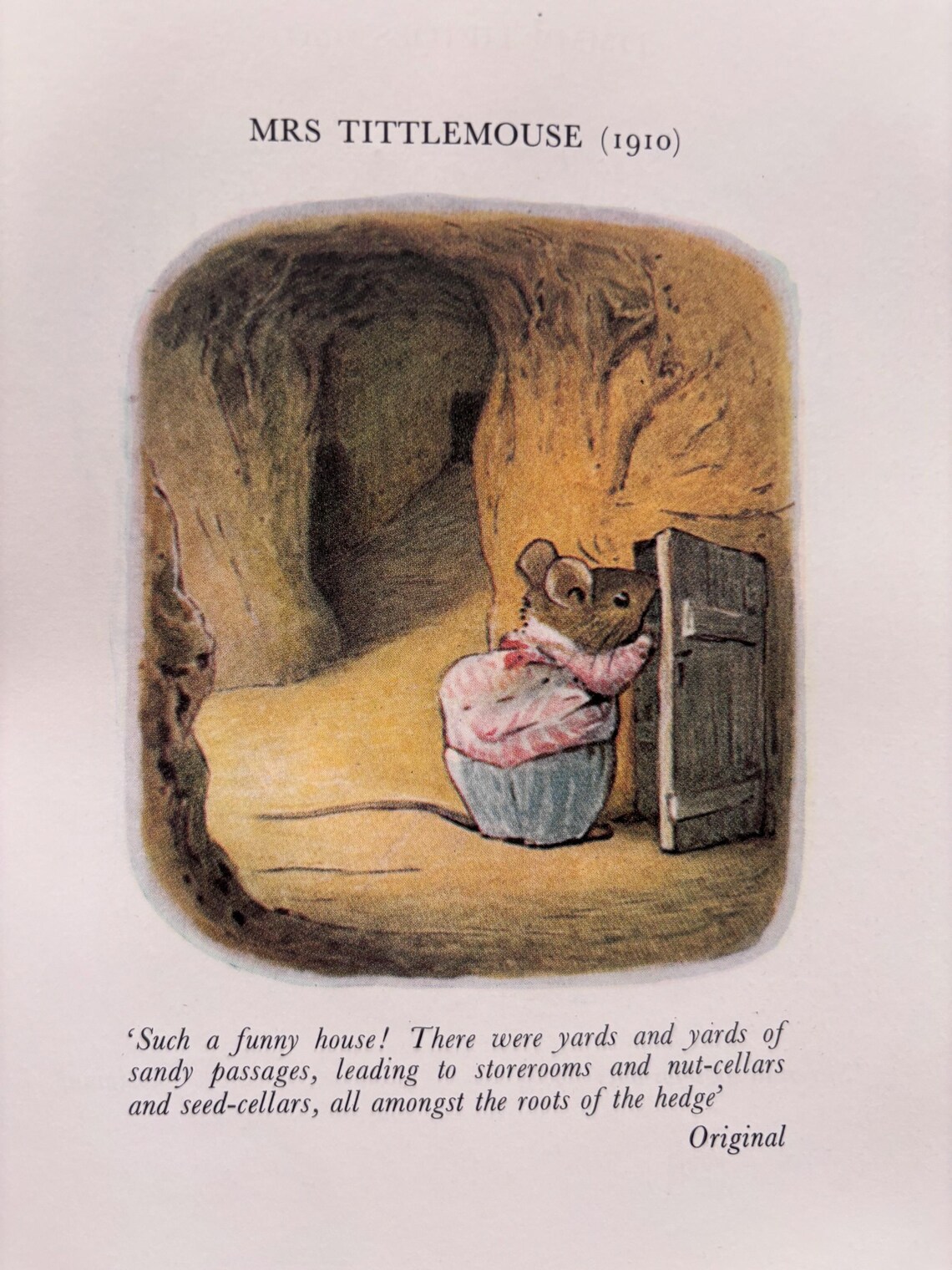 Beatrix Potter, Mrs Tittlemouse House | Original Published Illustration ...