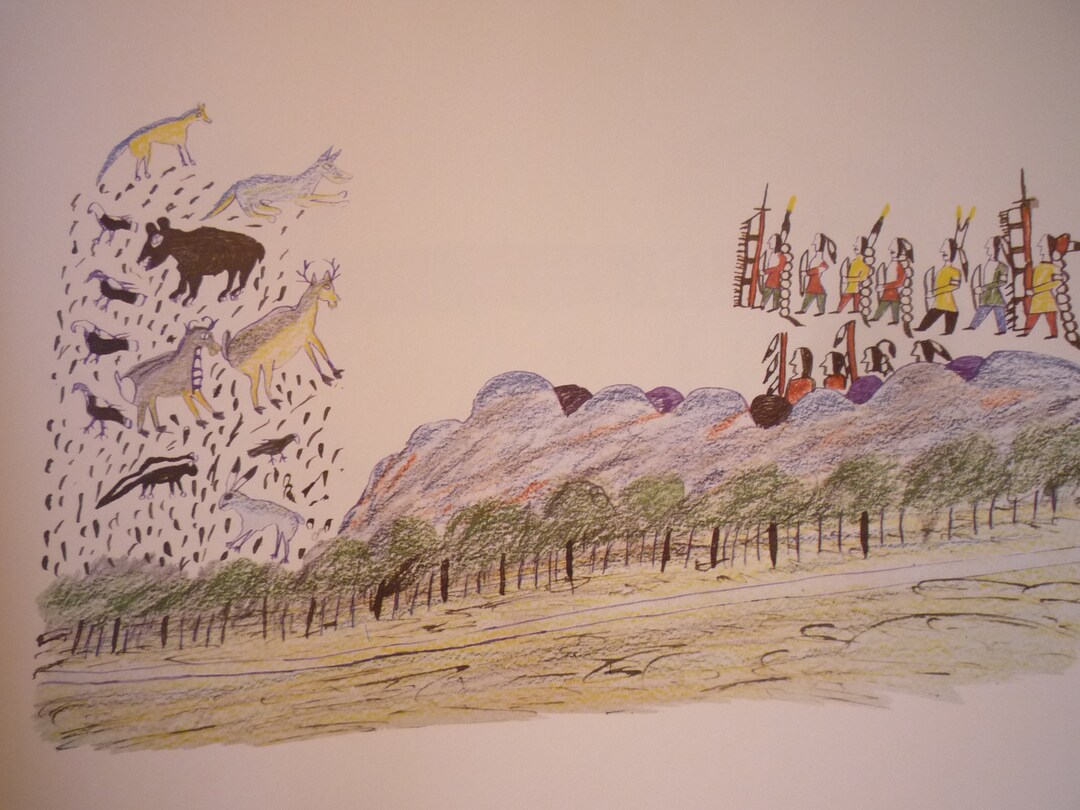 Wild Animals Indian Sketch Books Native American Ledger Art 1877 ...