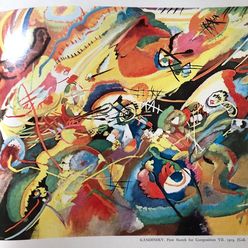 Kandinsky, First Sketch Composition VII | 1961 Published Lithograph ...