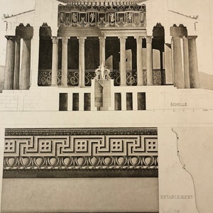 1897 Tholos Temple at Epidaurus Antiquities by Hector D'espoy ...