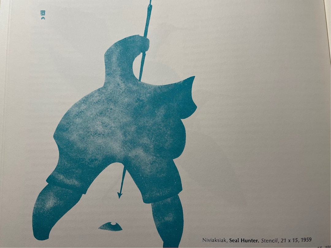 Inuit Print | Seal Hunter Stencil by Niviaksiak | Canadian First People ...