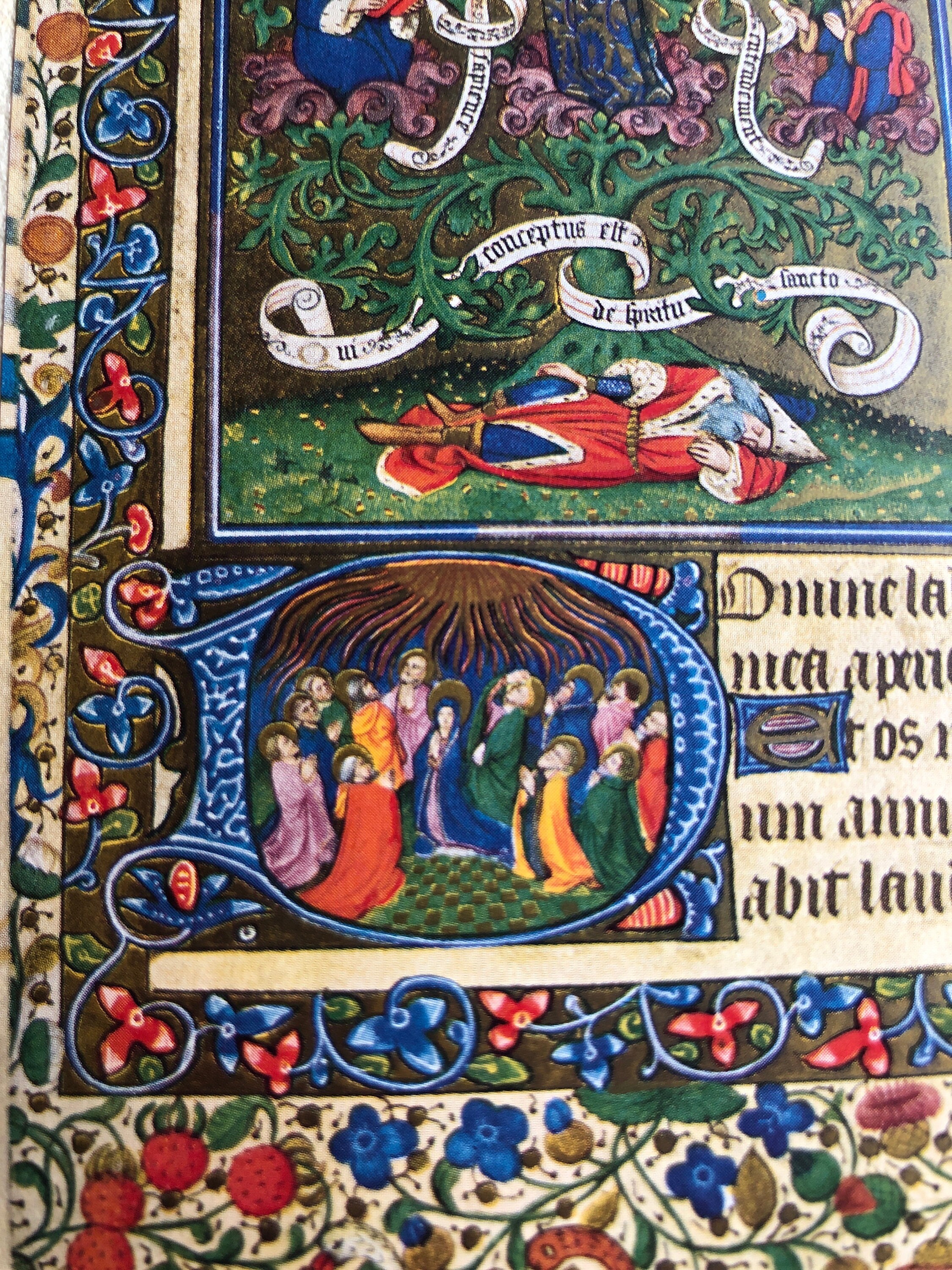 Conception of the Virgin Works of Holy Spirit | Illuminated Manuscript ...