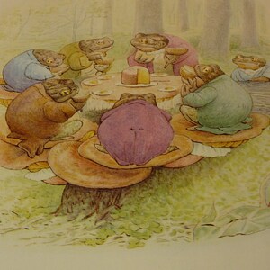 Beatrix Potter - Toad's Tea Party - Great Print to Frame. Beautiful ...