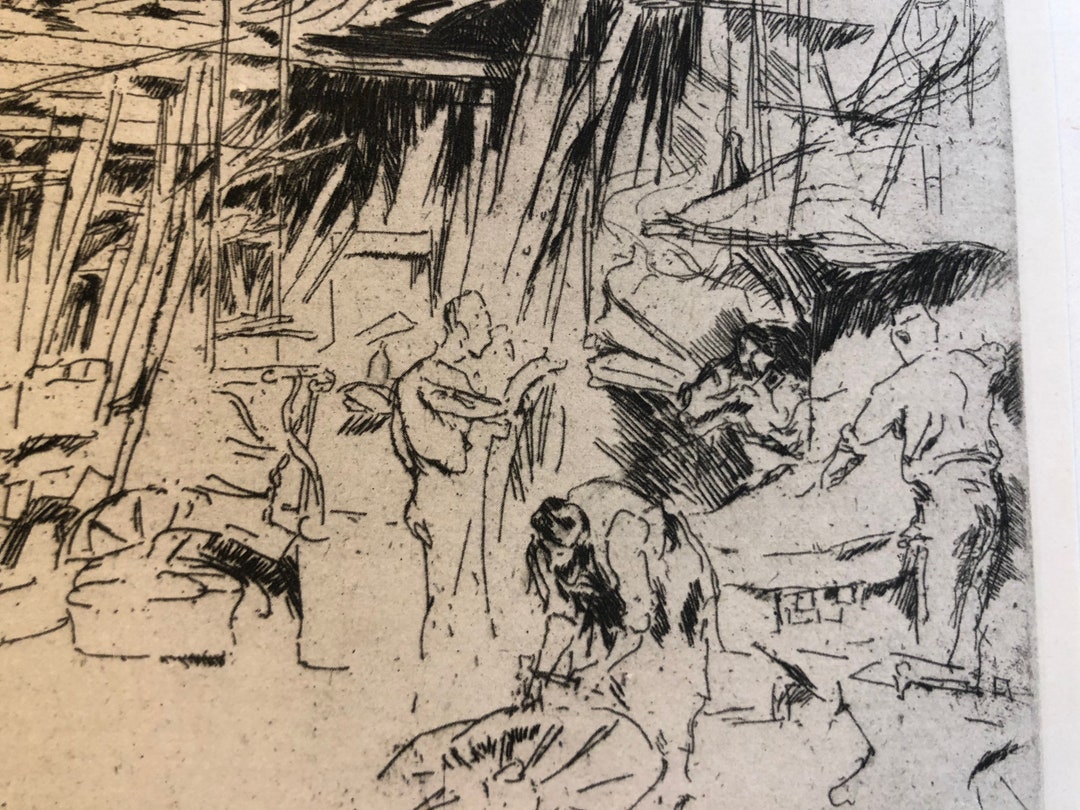 Whistler Wheelwright London Workshop Vintage Photogravure Print ...