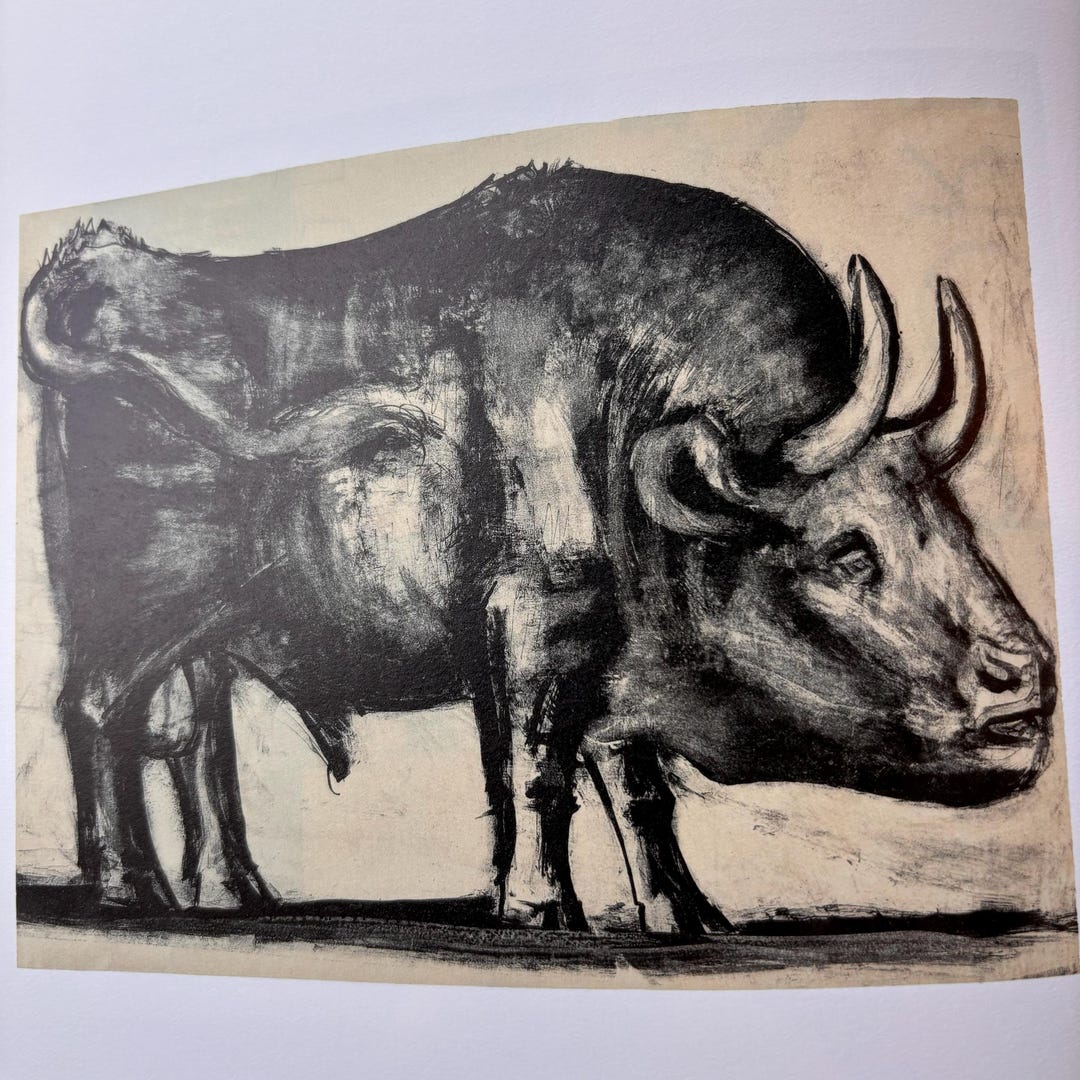 Picasso Bull, State III | Original Published Lithograph | From a Series ...
