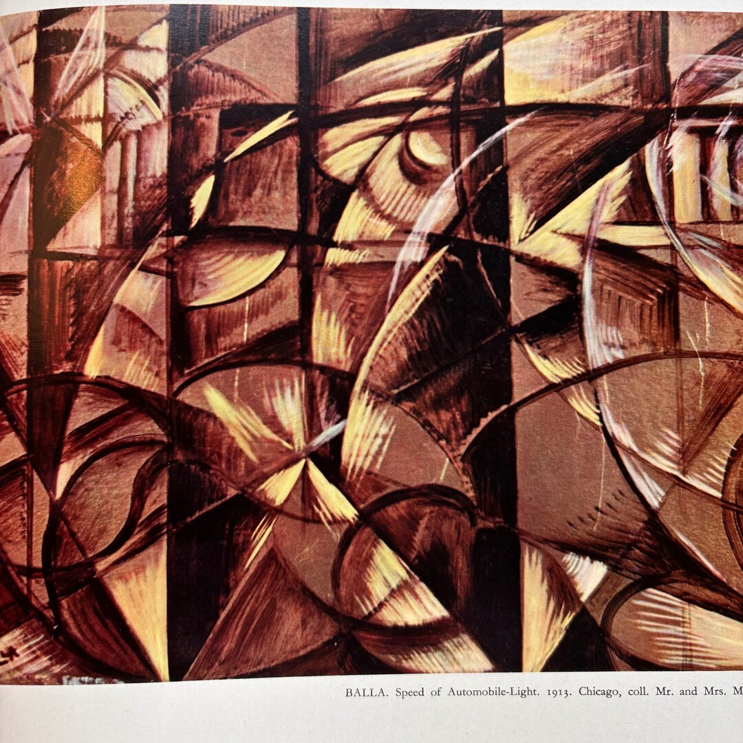 Balla, Speed of Automobile Light | Original Published Lithograph 1961 ...