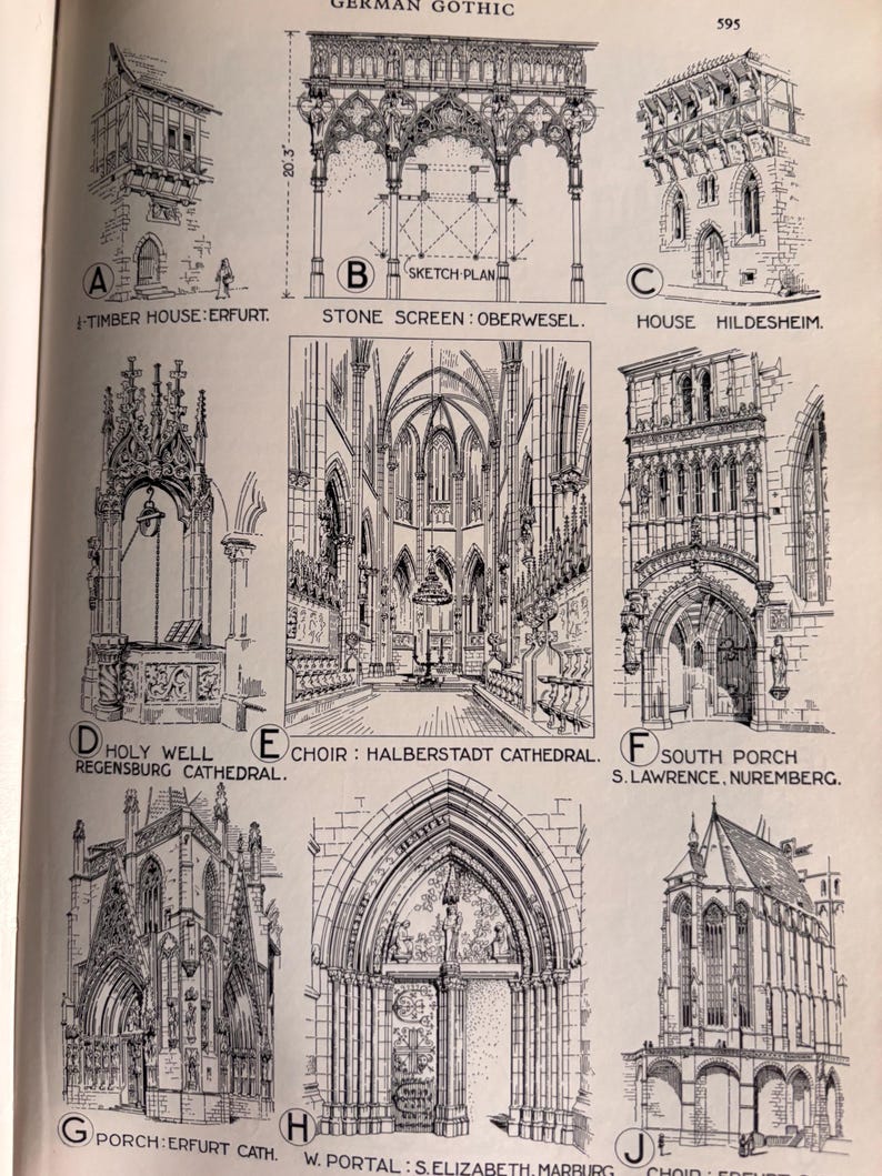 German Gothic Cathedral Architecture | Architectural Details | Original ...
