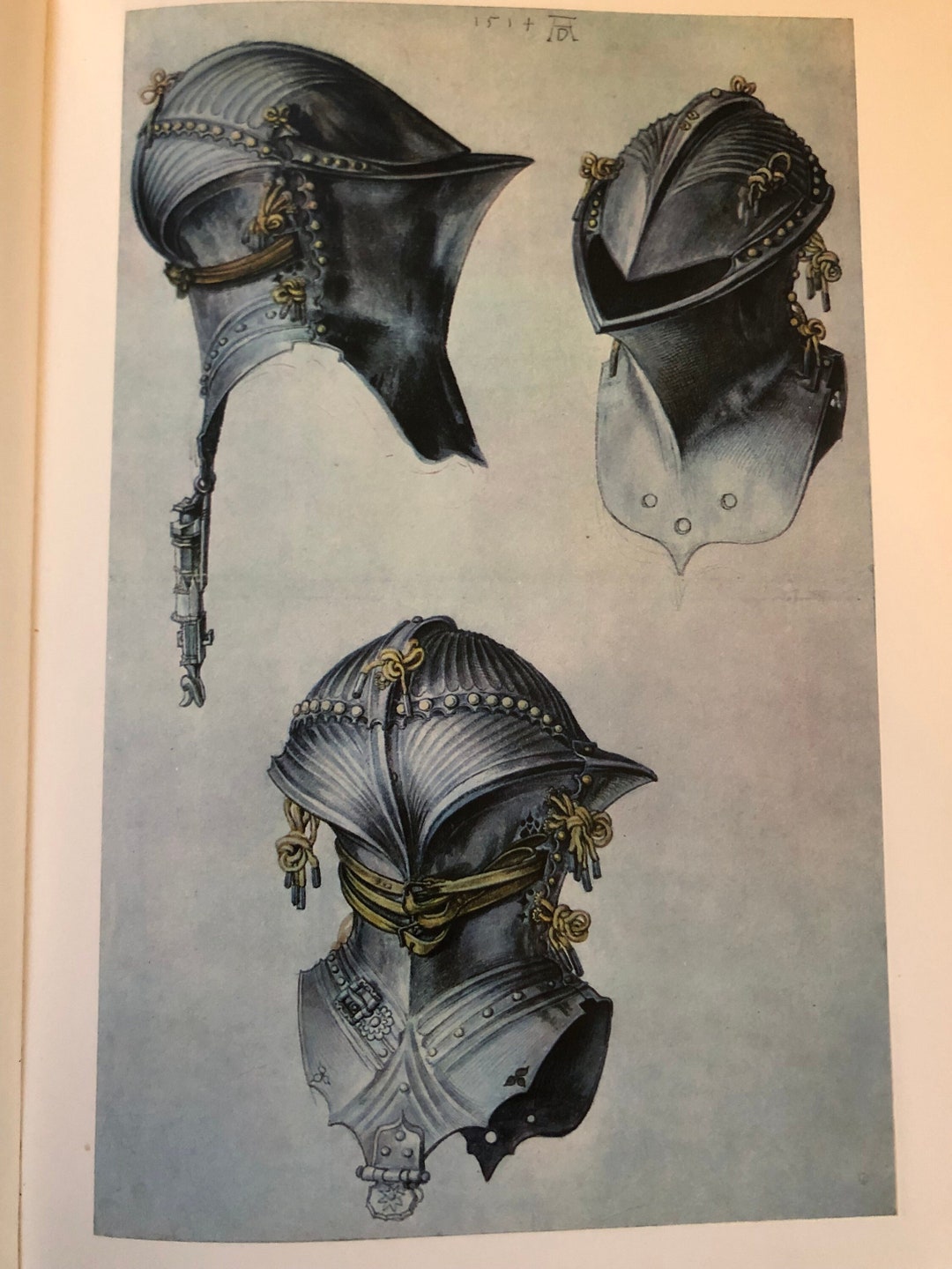 Albrecht Durer, Jousting Helmets | Fine Art Published Lithograph Print ...