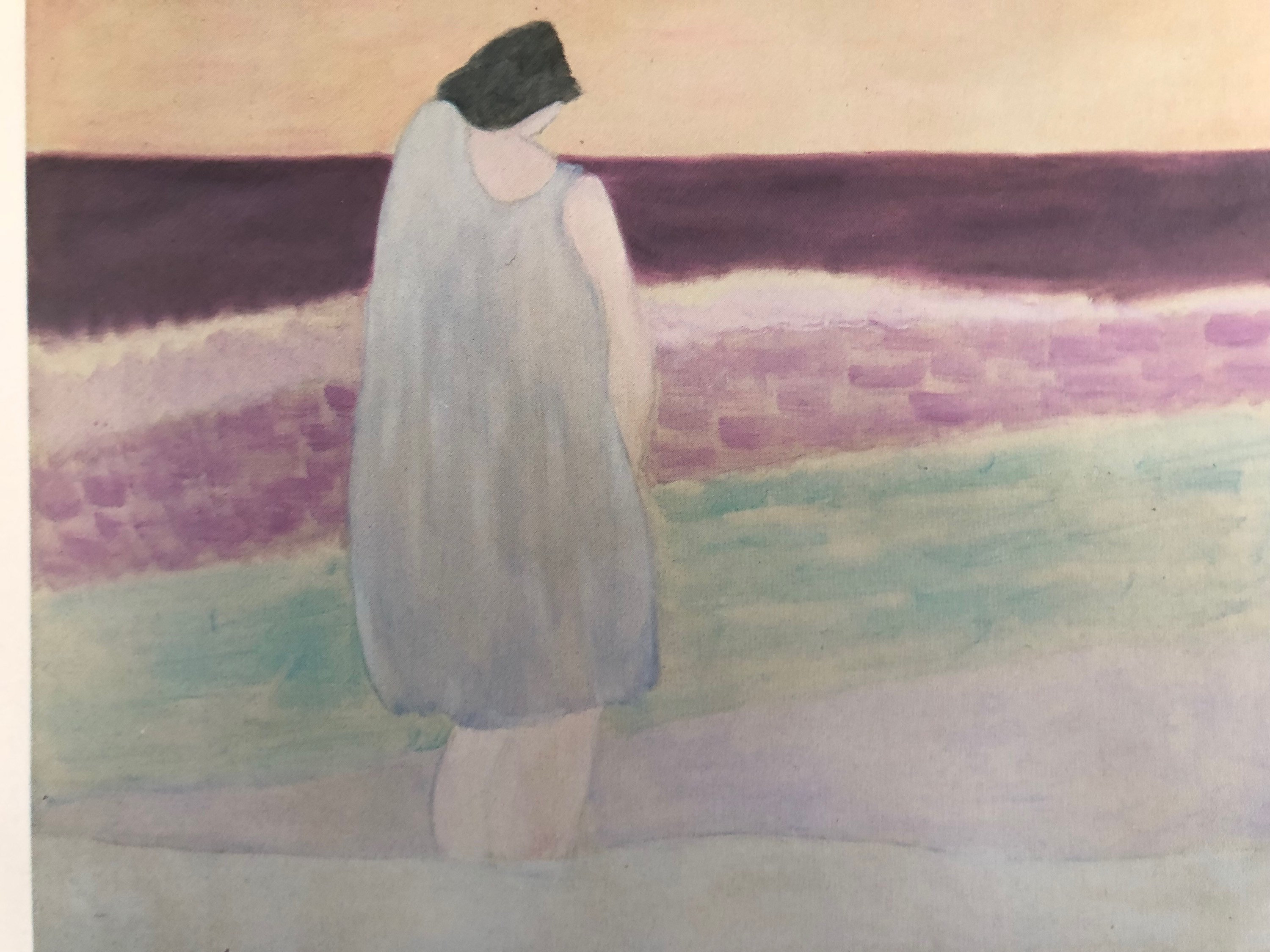 Milton Avery Lone Bather, Woman at the Beach. Published Lithograph ...