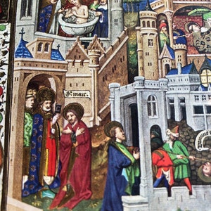 Life of St Mark | 15th Century Illuminated Manuscript Page | Published ...