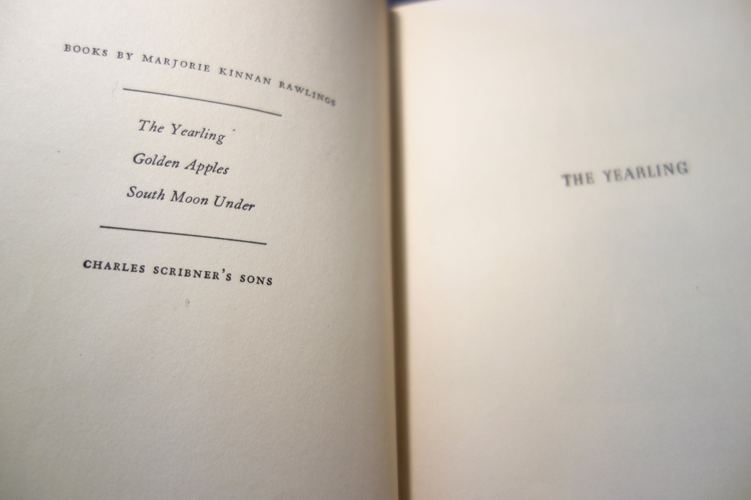 Marjorie Kinnan Rawlings the Yearling 1938 First Edition - Etsy Ireland