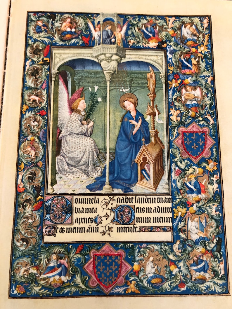 The Annunciation | Illuminated Manuscript | Original Published ...