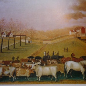 Cornell Farm by Edward Hicks - Folk Art Print - Gift for Art Lover ...